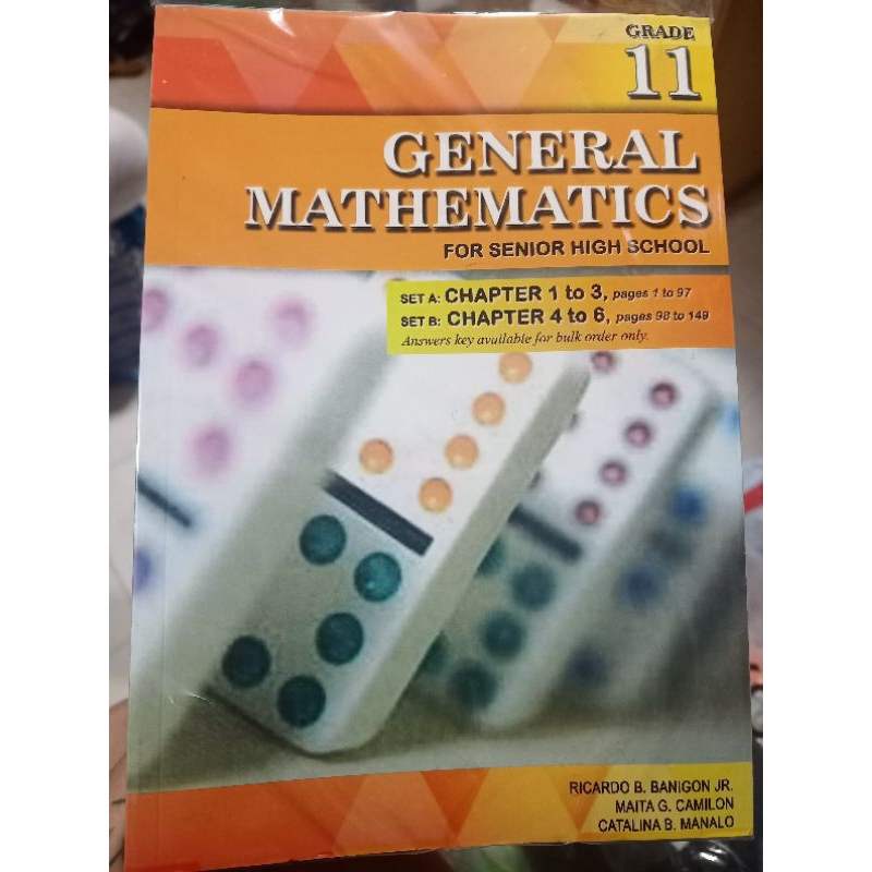 GENERAL MATHEMATICS FOR SENIOR HIGH SCHOOL GRADE 11 | Shopee Philippines