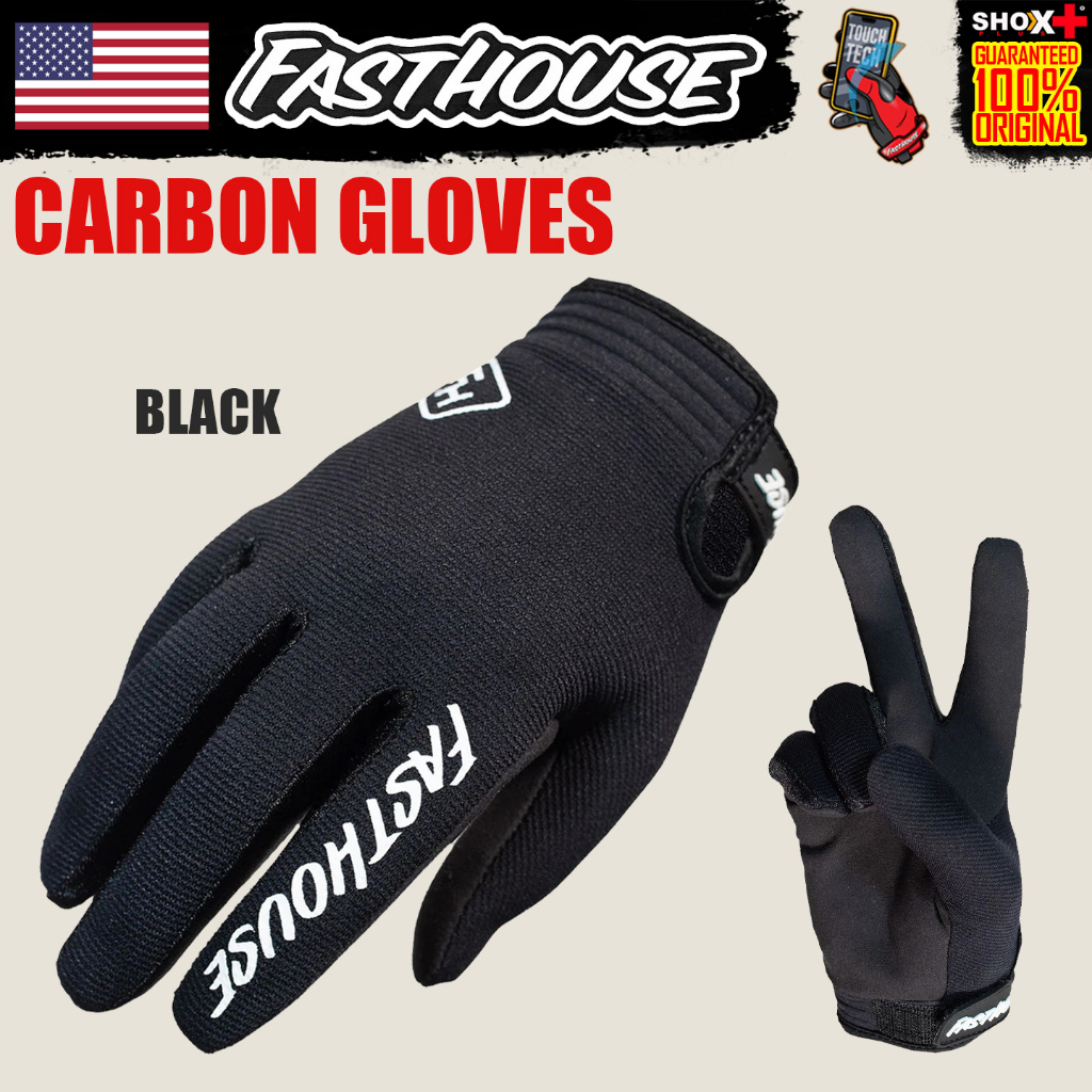 FastHouse USA Carbon Glove - Black - MOTO / BIKE - GUARANTEED 100% ...