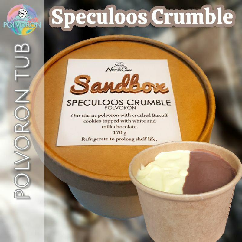 Speculoos Crumble Sandbox 170g • POLVORON TUB | Shopee Philippines
