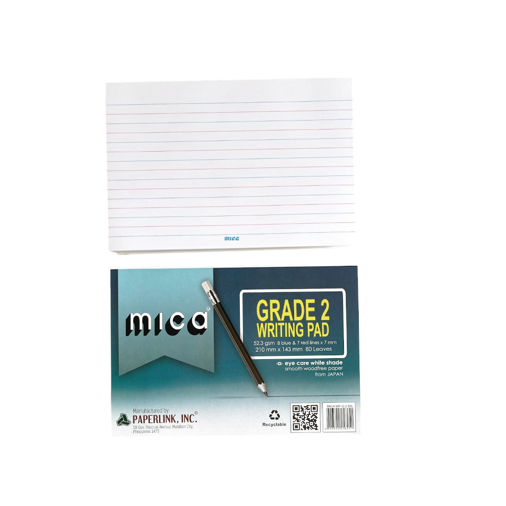 Mica Writing Pad 80 Lvs Grade 1,2,3,4 l (10 pads) Sold per Ream ...