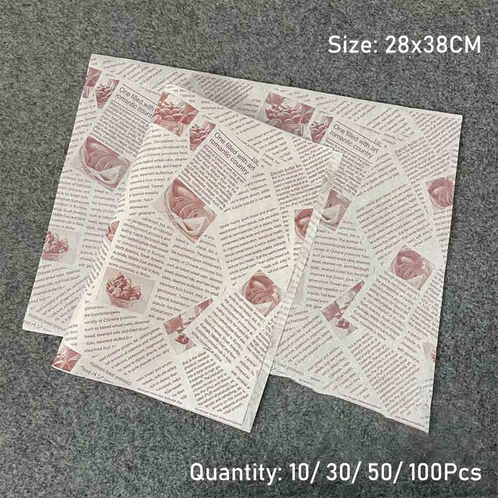 10/50/100Pcs Greaseproof Baking Paper Waterproof Sandwich Wrappers ...