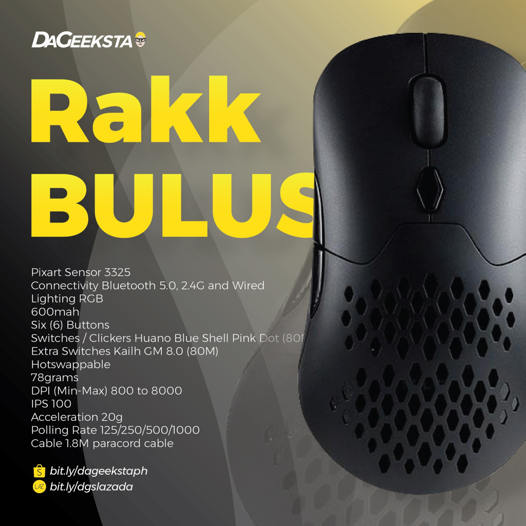 Rakk Bulus Gaming Mouse | Shopee Philippines