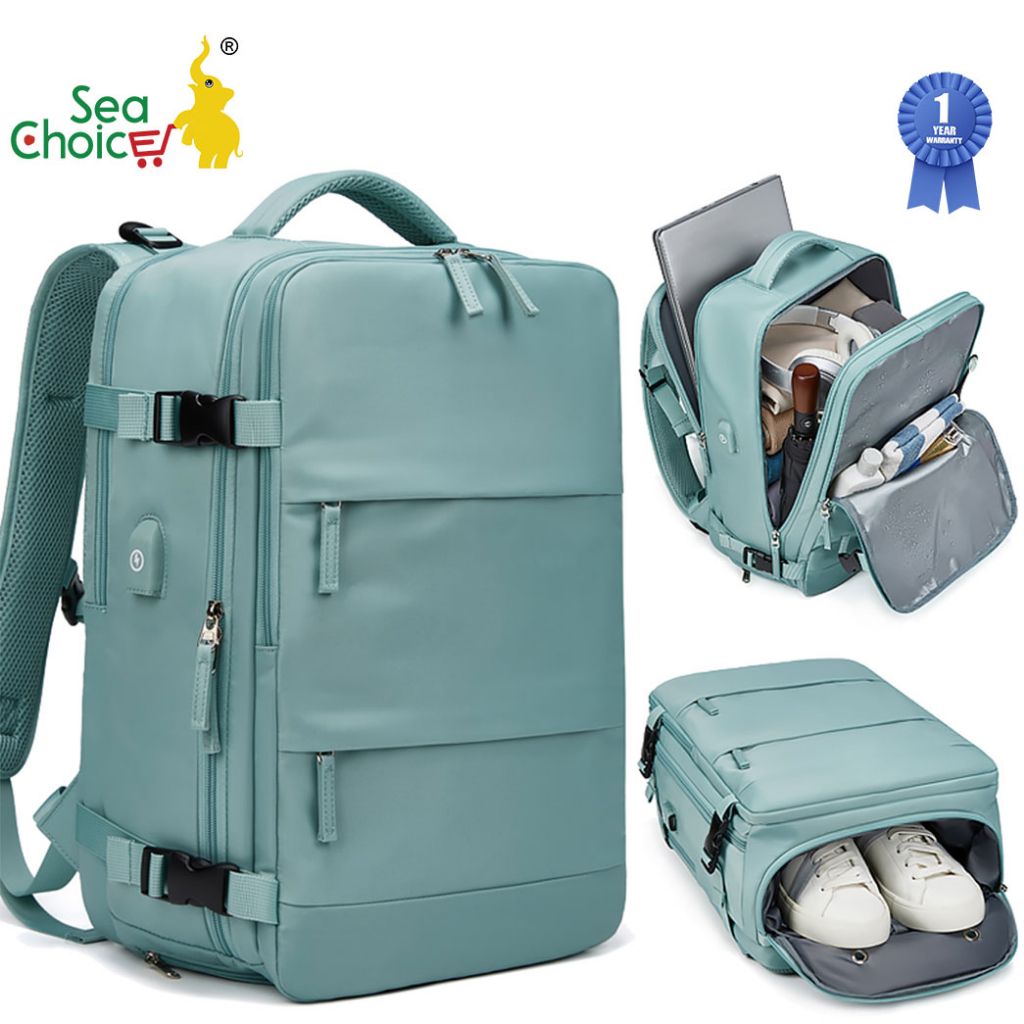 SeaChoice Waterproof Backpack For 16In Laptop & USB Charging Port Dry ...