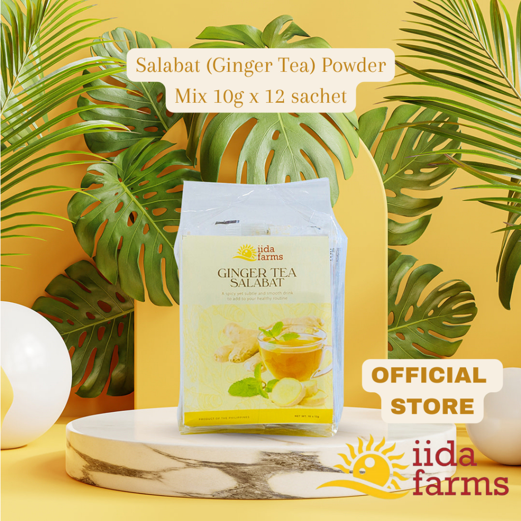 IIDA FARMS Salabat (Ginger Tea Powder Mix) 10g x 12 sachet | Shopee ...
