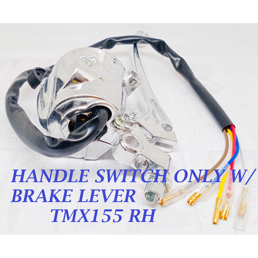 MOTORCYCLE HANDLE SWITCH ONLY W/ BRAKE LEVER - TMX 155 (RH) | Shopee ...