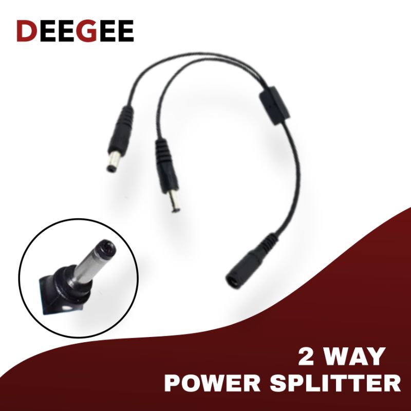 DG DC Power 1 to 2 3 4 6 8 Way Splitter Connector Plug Cable 5.5mm*2 ...