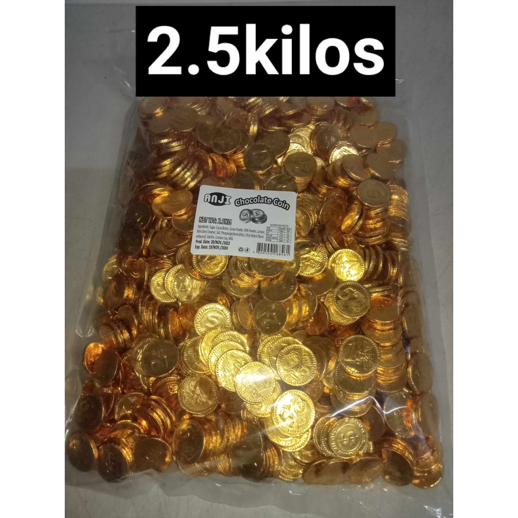 chocolate gold coin 2.5kg / choco coins 2.5kilos wholesale | Shopee ...