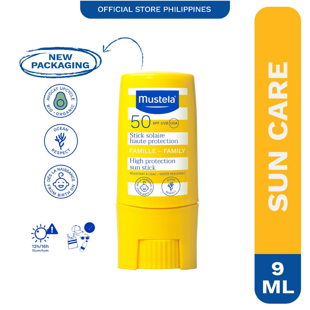 Mustela High Protection Sun Stick SPF50 9ml V3 | Shopee Philippines