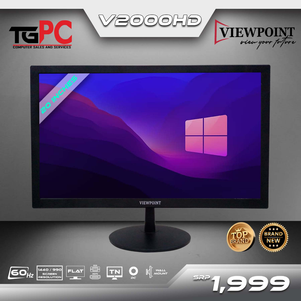 Viewpoint and Goma 20inch, 22inch, 24inch LED Monitor | Shopee Philippines