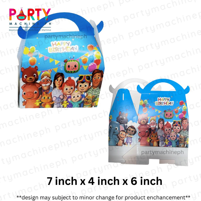 12pcs Cocomelon donut box / gift box / loot box / give away box ...