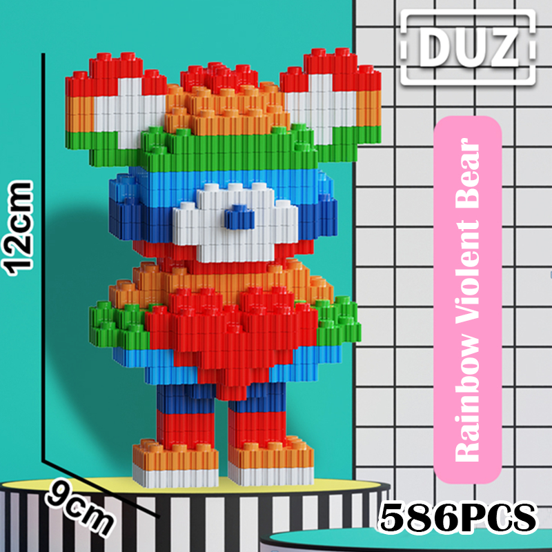 【DUZ】Bear Blocks Building Blocks Cartoon Series Educational Toys Kaws ...