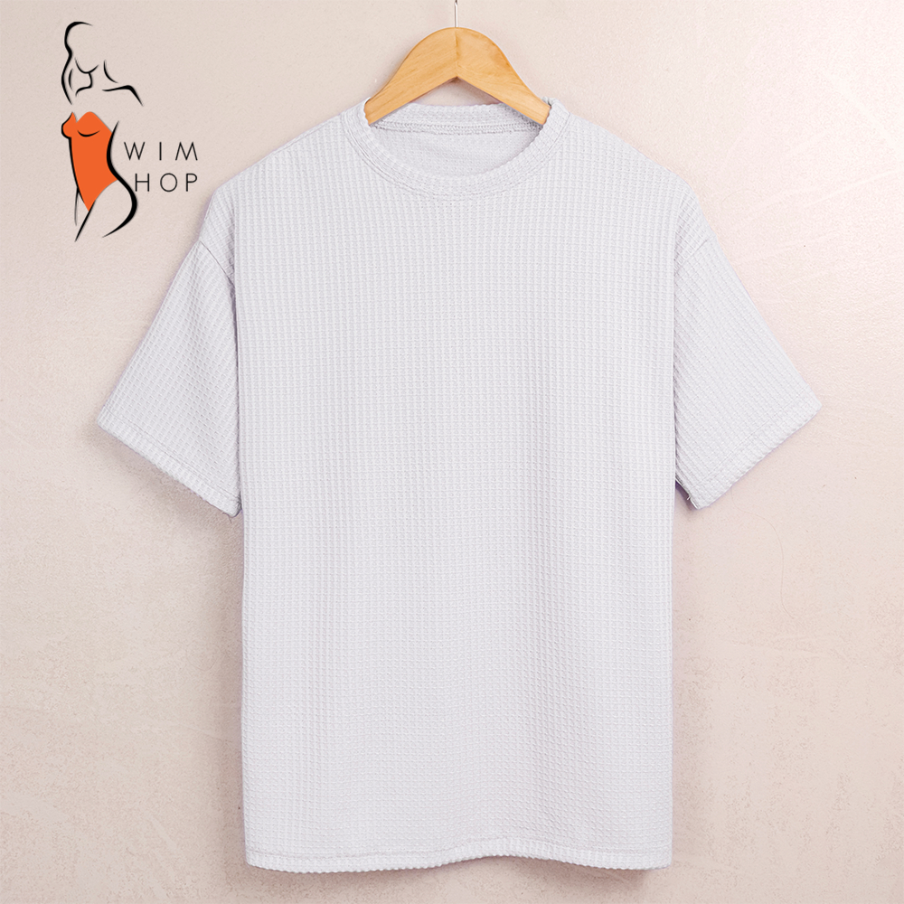 SS Jack Round Neck Waffle Knitted T-Shirt Up to Plus Size for Men ...