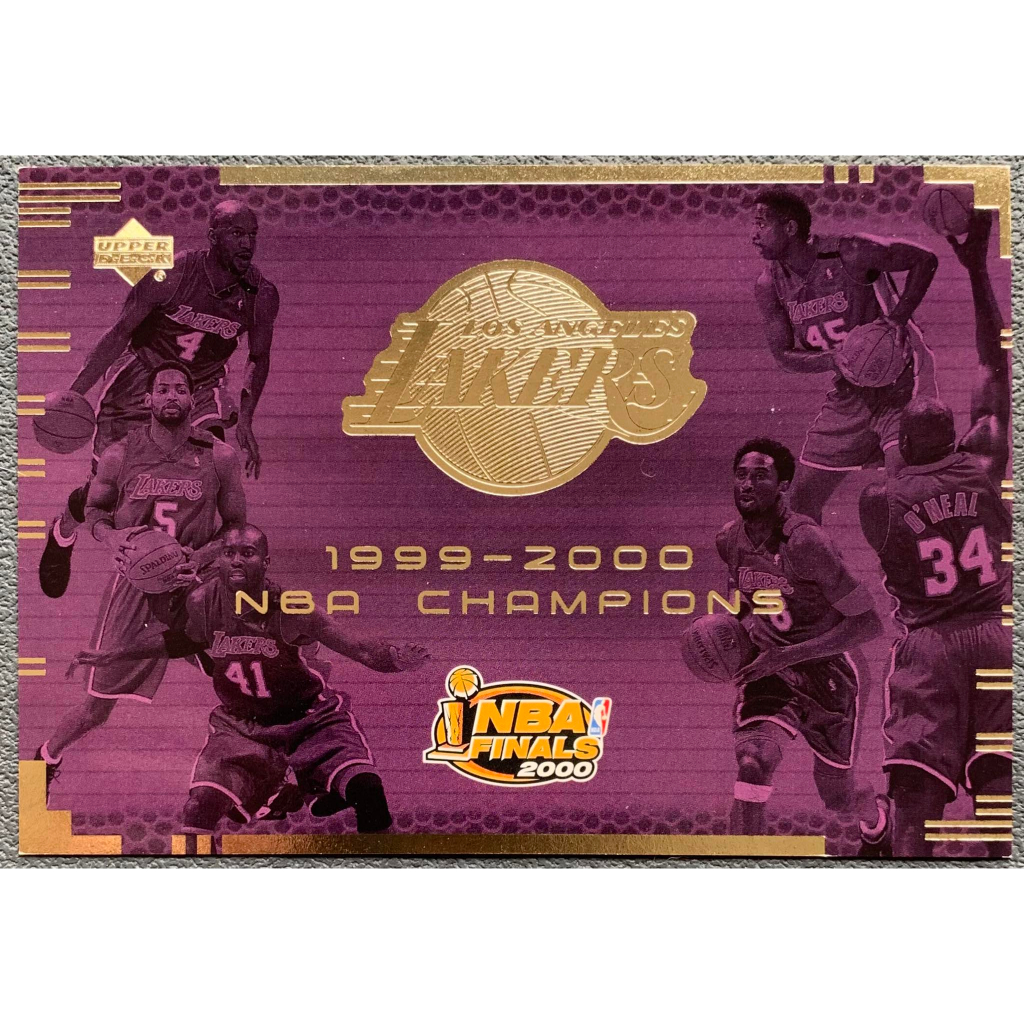 1999-2000 Los angeles lakers NBA Champions RARE JUMBO CARD | Shopee ...
