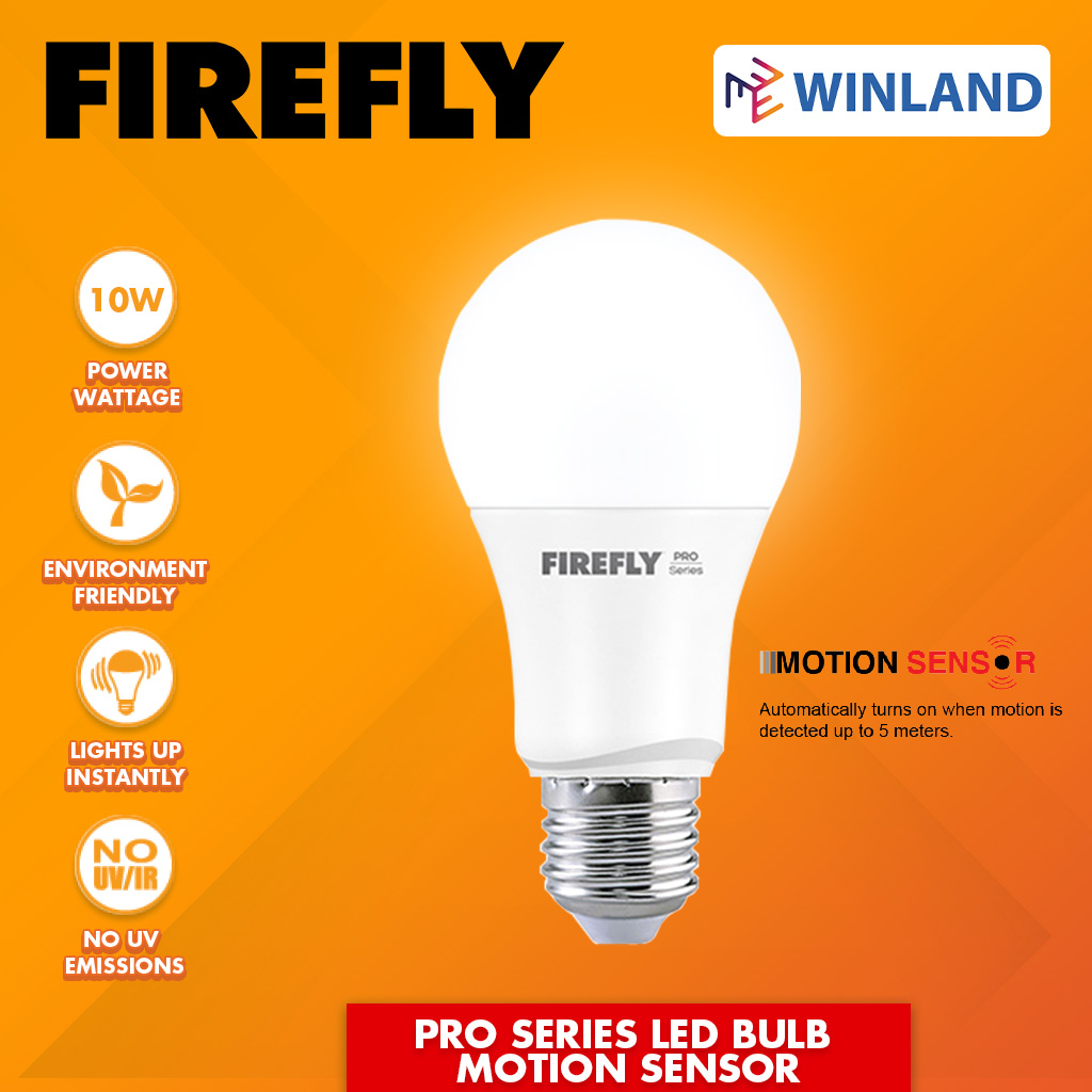 Firefly by Winland LED Bulb Light Functional Motion Sensor 10W Warm ...