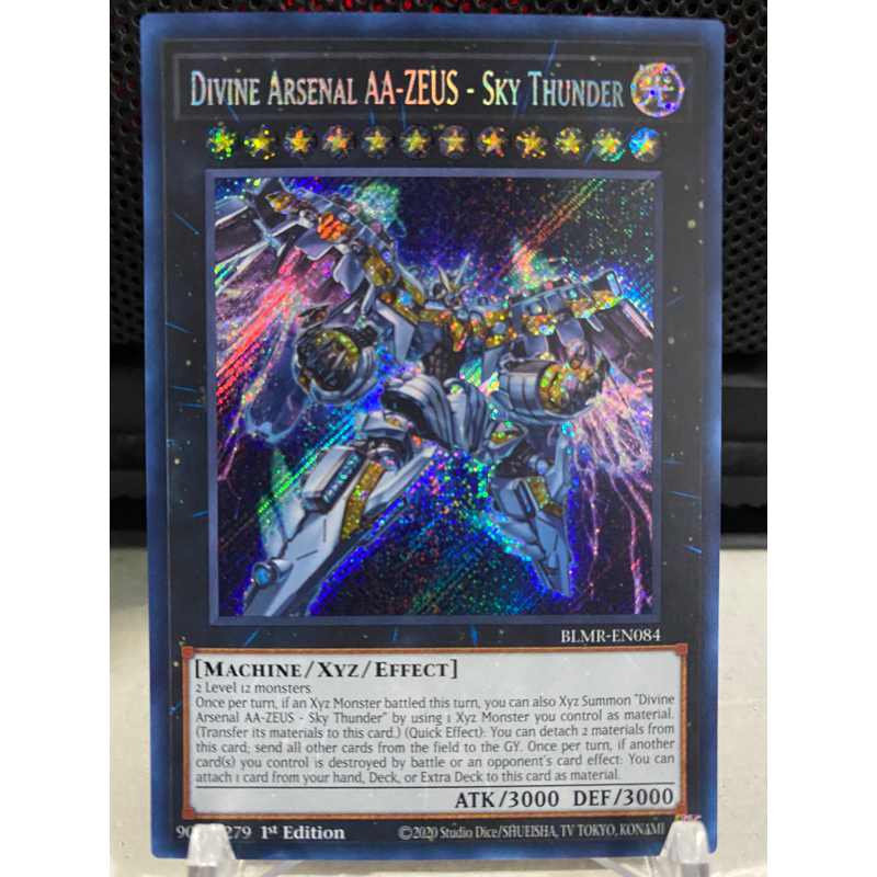 Divine Arsenal Aa Zeus Sky Thunder Blmr En084 Secret Rare 1st Edition Shopee Philippines