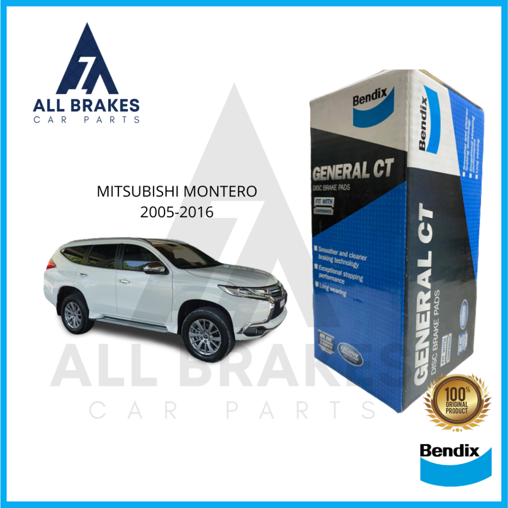 Bendix Brake Pad Rear for MItsubishi MONTERO SPORT 2005-2021 (DB-1390 GCT) | Shopee Philippines