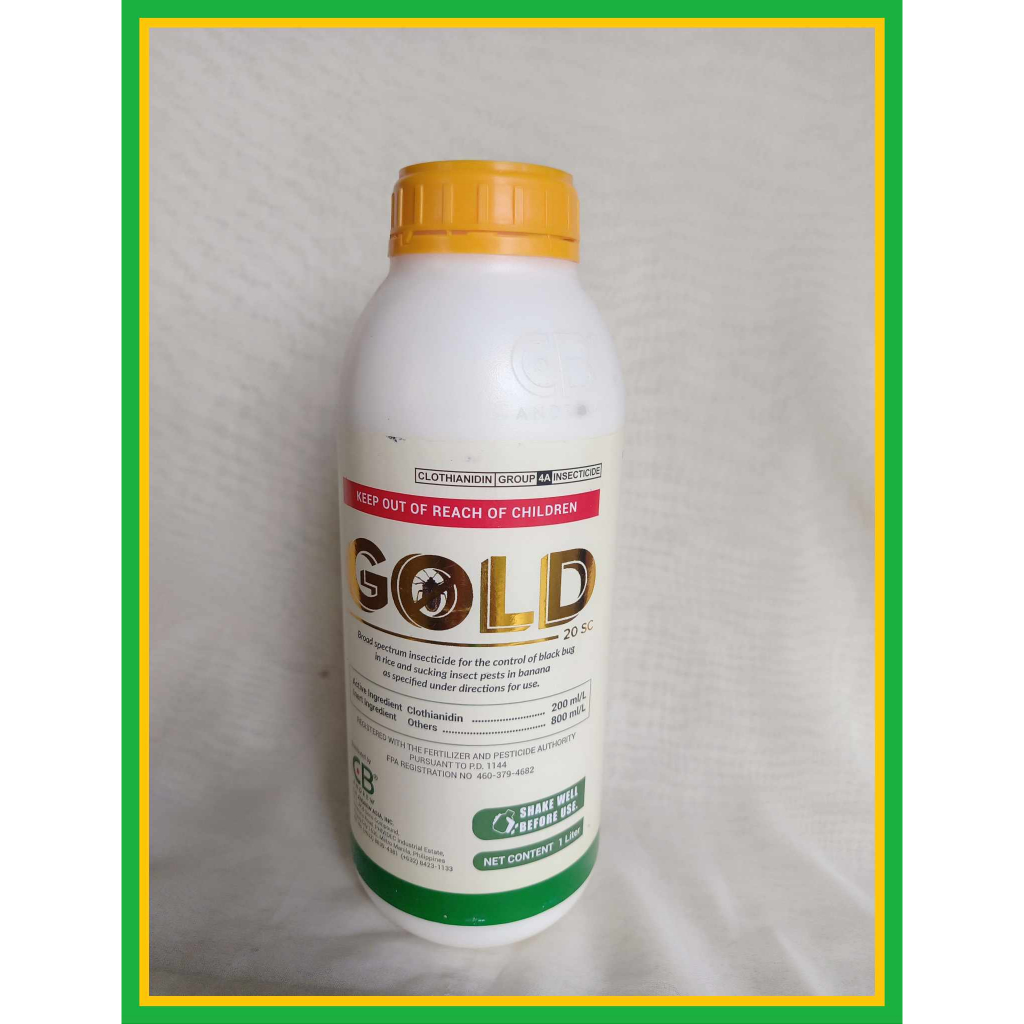 Gold 20 SC Insecticide by CB Andrew Asia Inc. ( Liter/500ml ) | Shopee ...