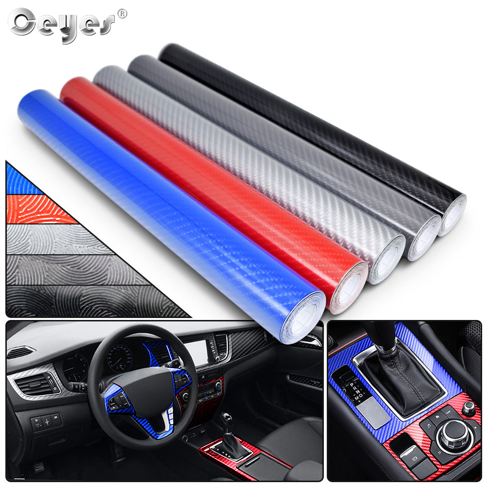 Ceyes 7D Carbon Fiber Sticker Waterproof Glossy Vinyl Roll Motorcycle ...