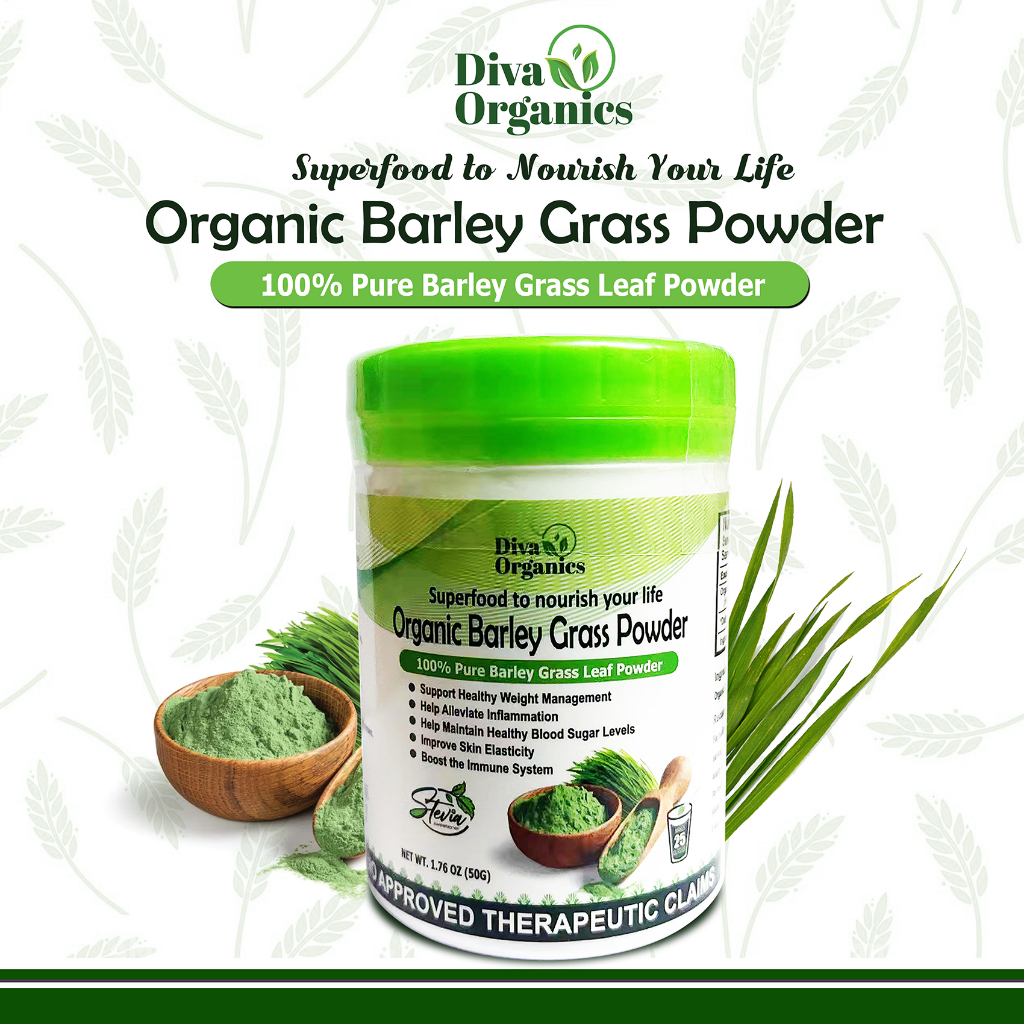 100% Pure Organic Barley Grass Powder 50 grams | Shopee Philippines