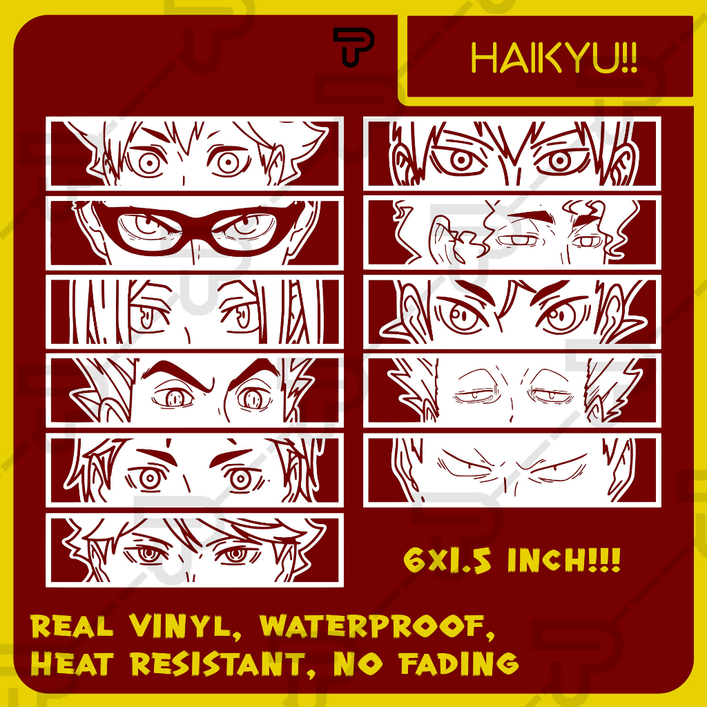Anime Decals | Vynil Stickers | Eye Slap | Haikyu | Shoyo Hinata ...