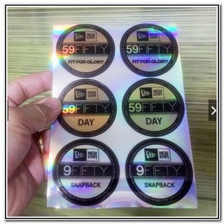 New Era NewEra Cap Replacement Visor Sticker Decals hologram 59fifty ...
