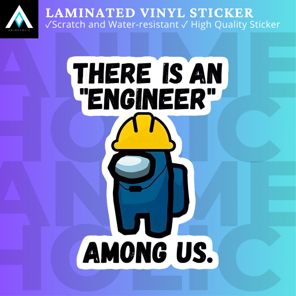 ENGINEER VINYL STICKER DECALS FOR CAR/BIKE, TUMBLER, PHONE, LAPTOP ETC ...