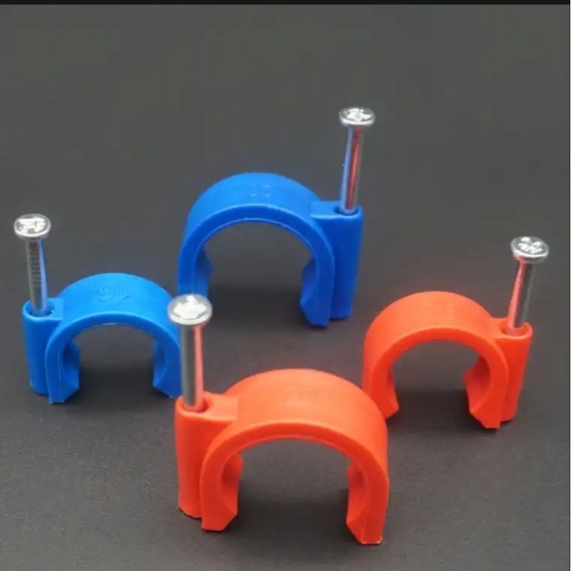 ORANGE/blue CLAMP|(10pcs)High Quality PVC CLAMP/Pipe CLAMP:1/2" , 3/4 ...