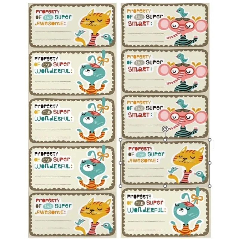 Property | Belongs to label sticker 10pcs | Shopee Philippines