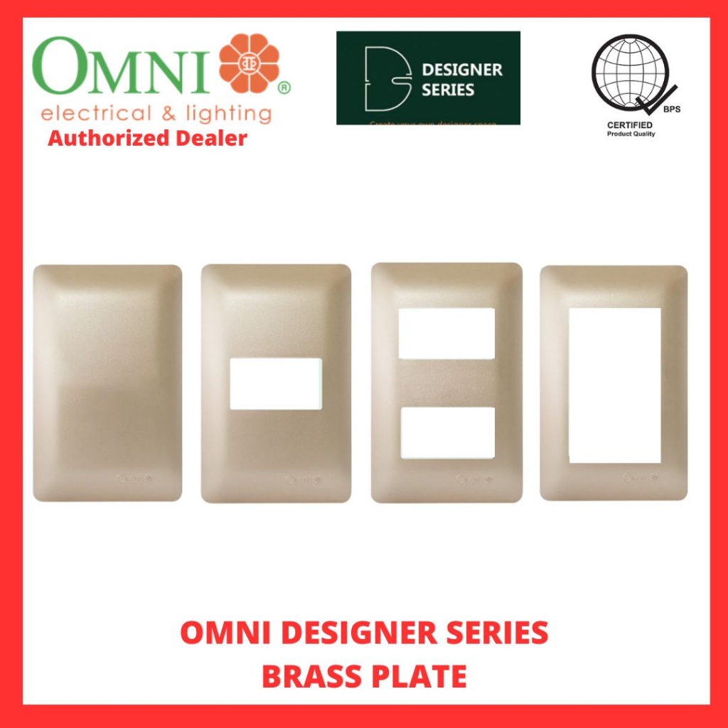Omni Designer Series BRASS Plates Outlet and Switches | Shopee Philippines