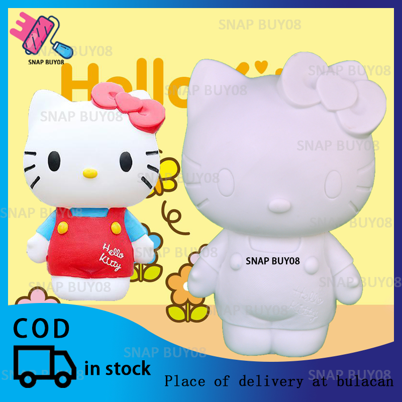 SNAP BUY08 DIY coloration white Hello Kitty piggy bank Drop resistant ...