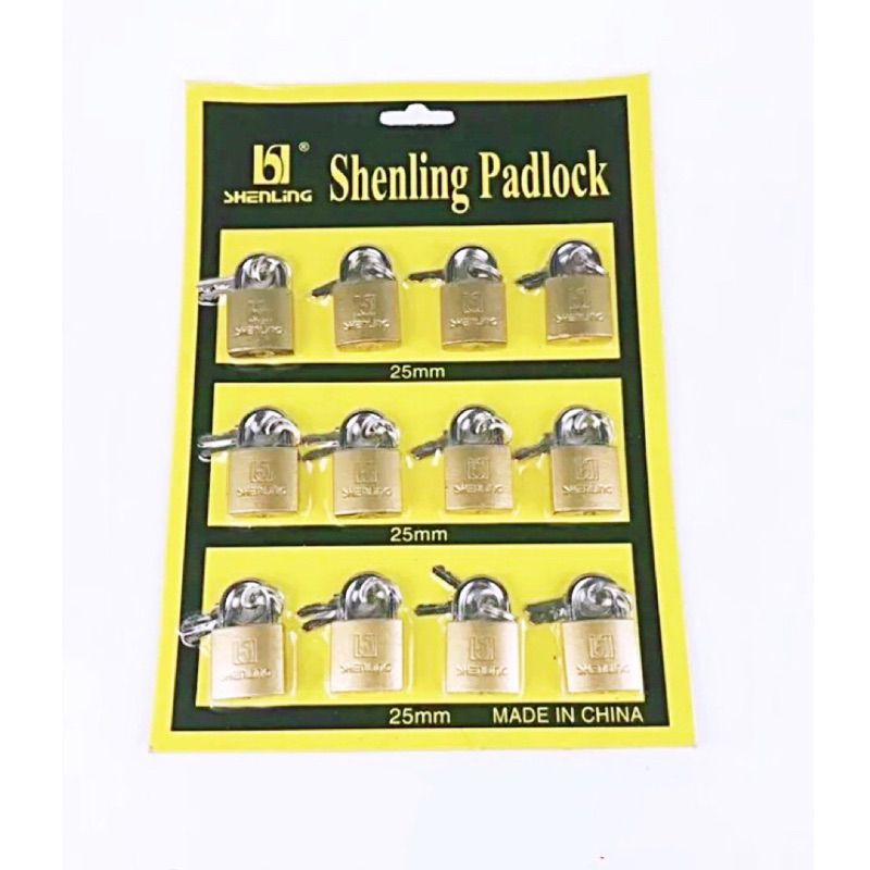 SHENLING PADLOCK SET 12pcs. | Shopee Philippines