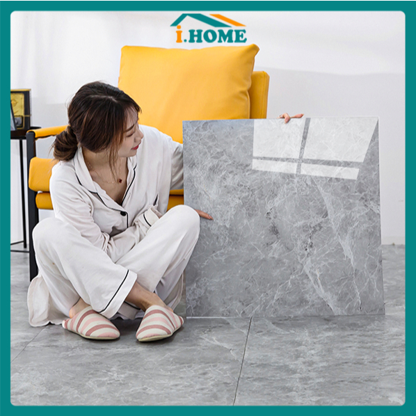 Vinyl Self Adhesive Marble Floor Sticker PVC Waterproof Tiles Linoleum ...
