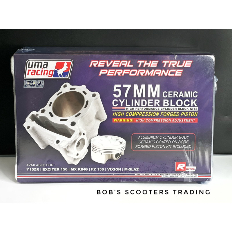 UMA Racing Cylinder Block 57MM SNIPER 150 (HIGH COMPRESSION) | Shopee ...