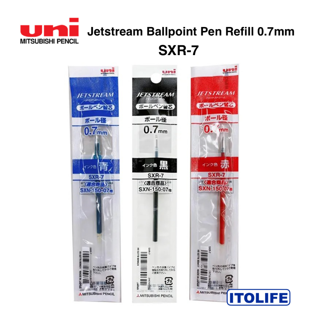 Uni Jetstream Ballpoint Pen Refill 0.7mm SXR-7- 1pc | Shopee Philippines