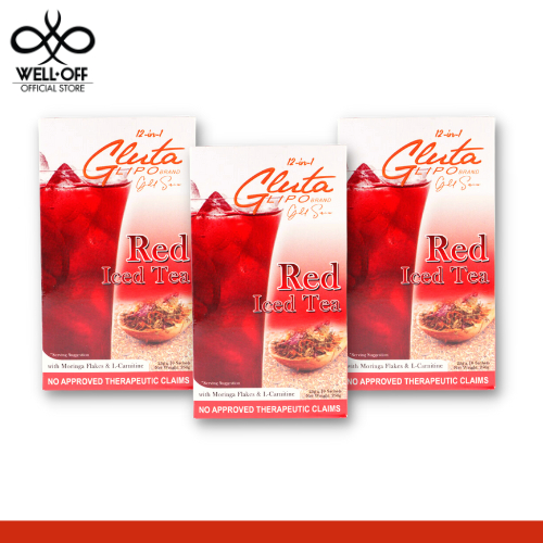 12 in 1 glutalipo Signature Red Iced Tea 10 Sachets (3 Boxes) | Shopee ...