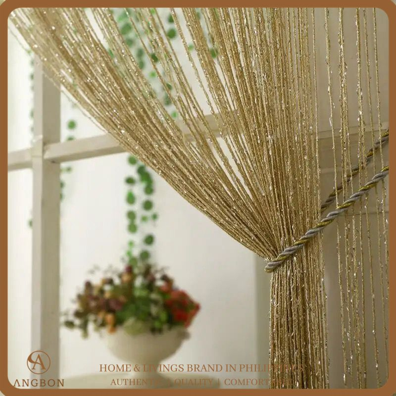 Angbon Glittering Plain String Curtain Home Decoration Party Decoration ...