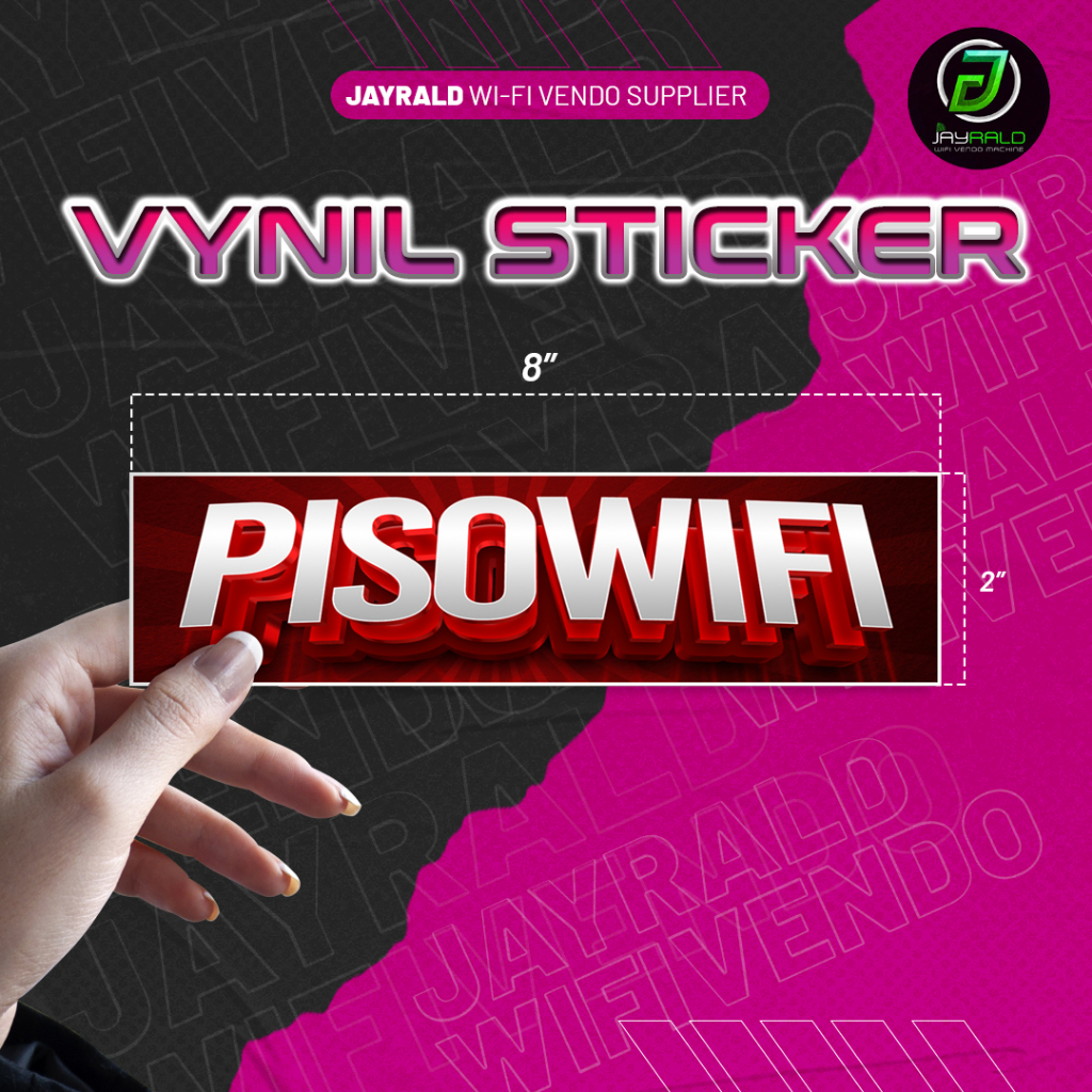 PISOWIFI BOX TOP LABEL STICKER | Shopee Philippines