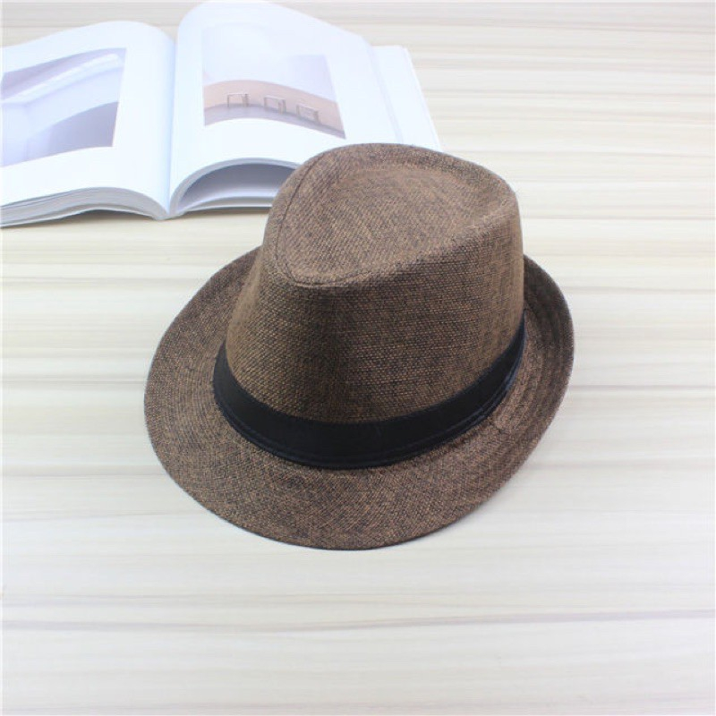 [Adults] Groomsmen Bruno Mars Europe Style Wedding Fedora Fabric Hat ...