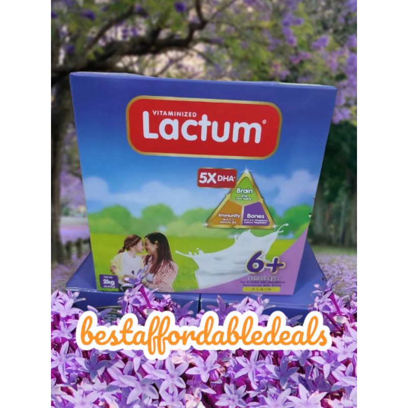 Lactum 6+ Plain Powdered Milk Drink 2kg | Shopee Philippines