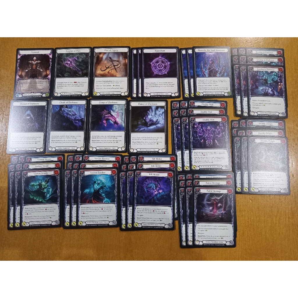 FAB Shadow Runeblade Playset of Commons & Rares from Dusk till Dawn ...