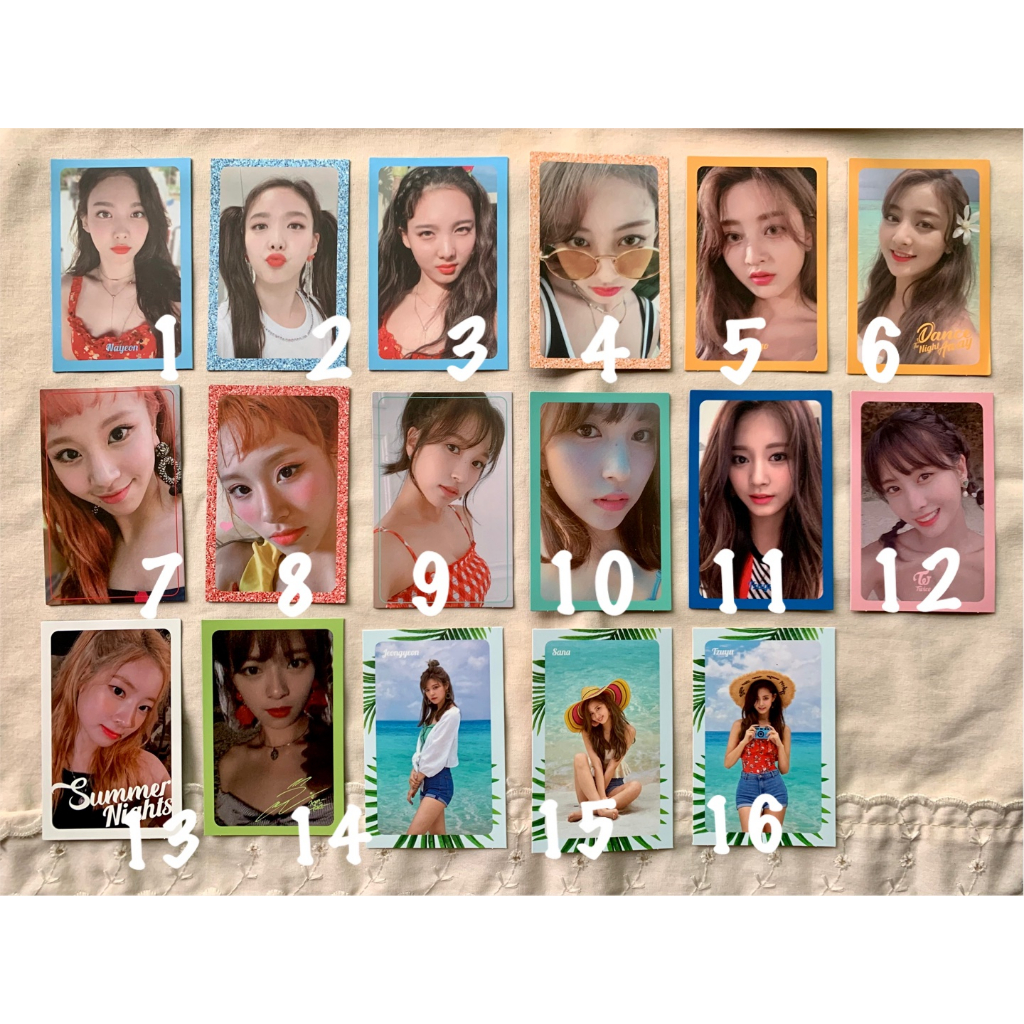 Official TWICE Summer Nights Album Photocards | Shopee Philippines