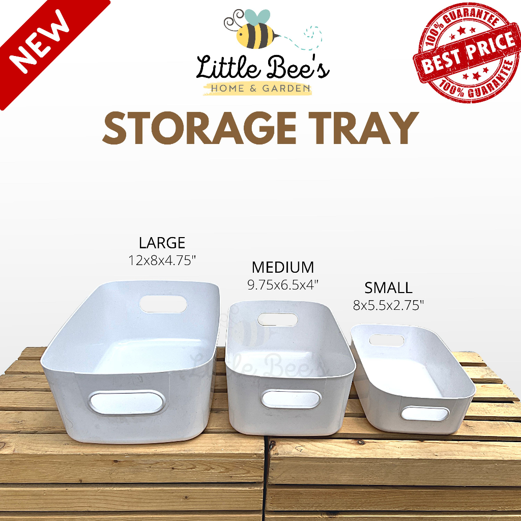 NEW! White Minimalist Storage Tray | Storage Box | Desk Organizer ...