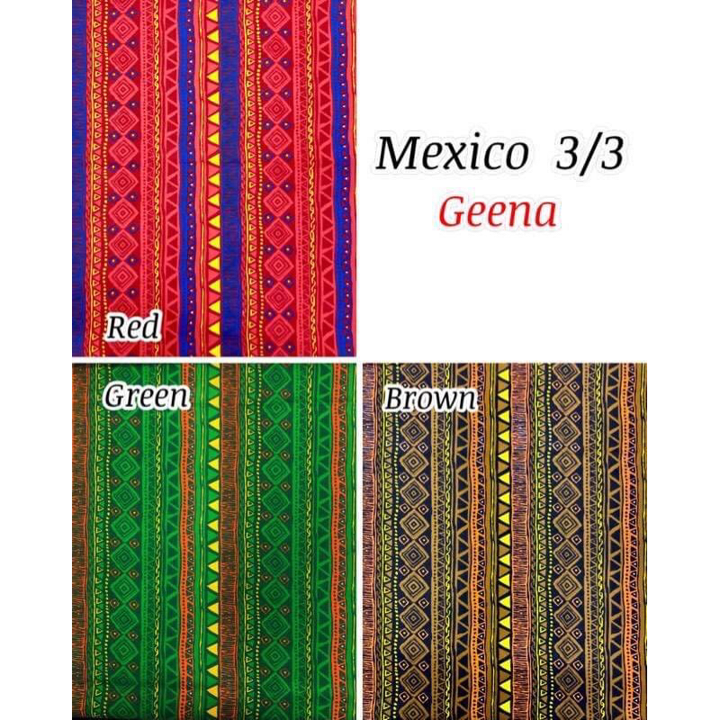 Geena Fabric Tribal Mexico Design Sold Per Roll Direct Supplier ...