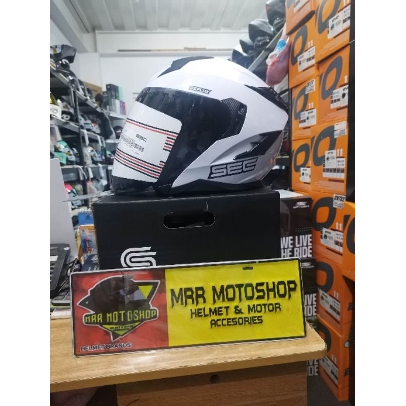 sec reflux white black v2 halface helmet | Shopee Philippines