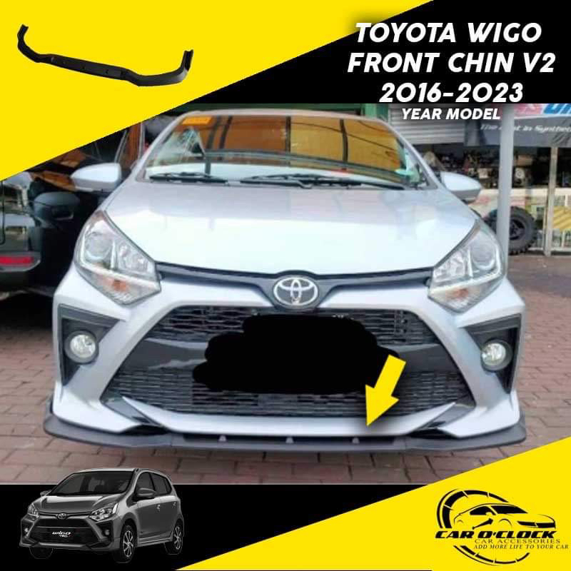 Toyota Wigo 2016 - 2023 Bumper Chin Bodykits v2 | Shopee Philippines