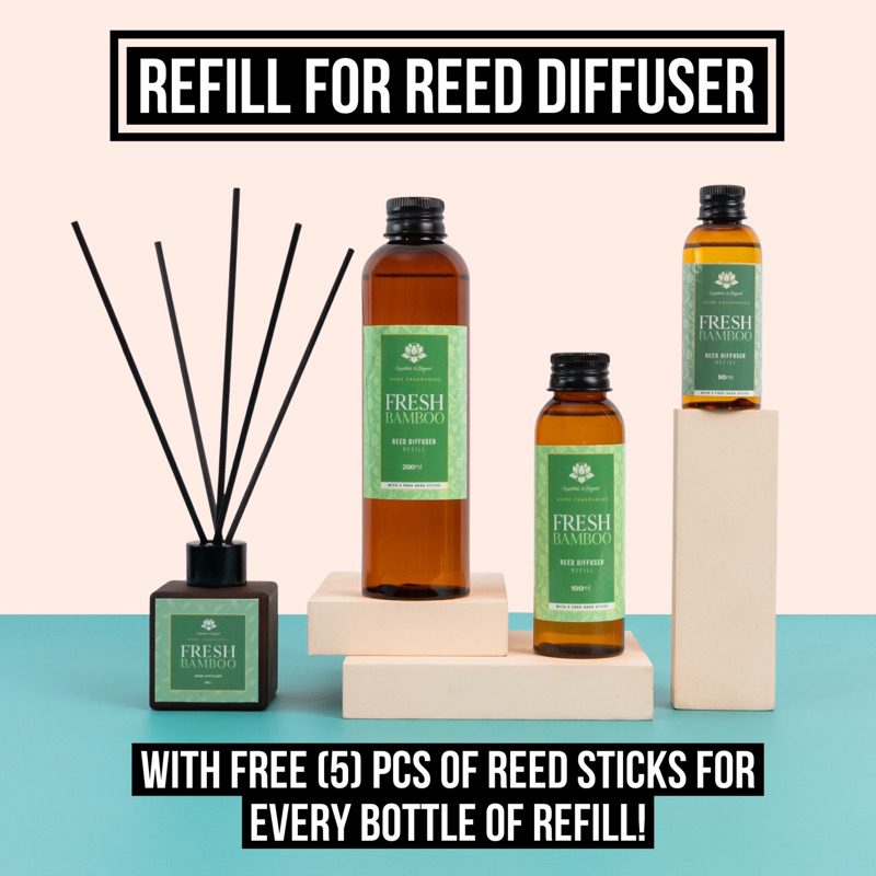 Oil-based Refill for Essentials REED DIFFUSER with FREE REED STICKS | Shopee Philippines
