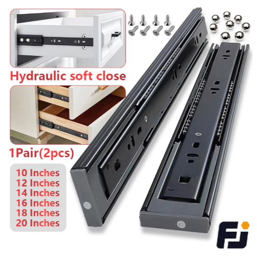 Per Pair Drawer Slide Soft Close Keyboard Drawer Slide For Desk Drawer Rail Heavy Duty Drawer