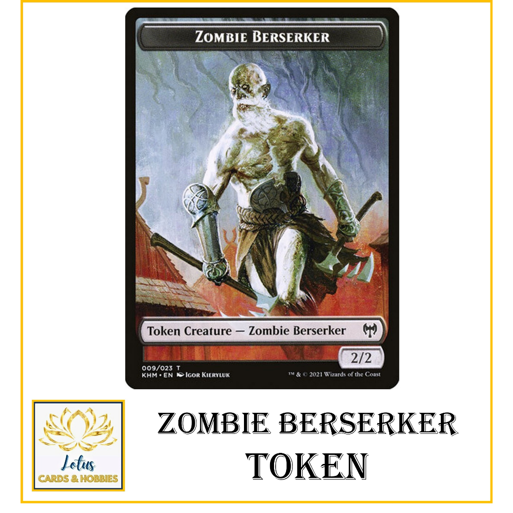 Magic the Gathering | Zombie Berserker Token | Shopee Philippines