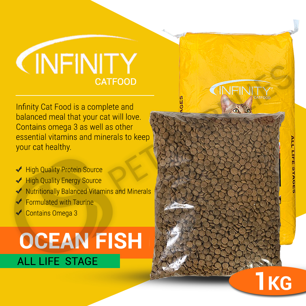 FIPRO-1kg Infinity Cat Dry Food Ocean Fish Flavor For All Life Stages ...