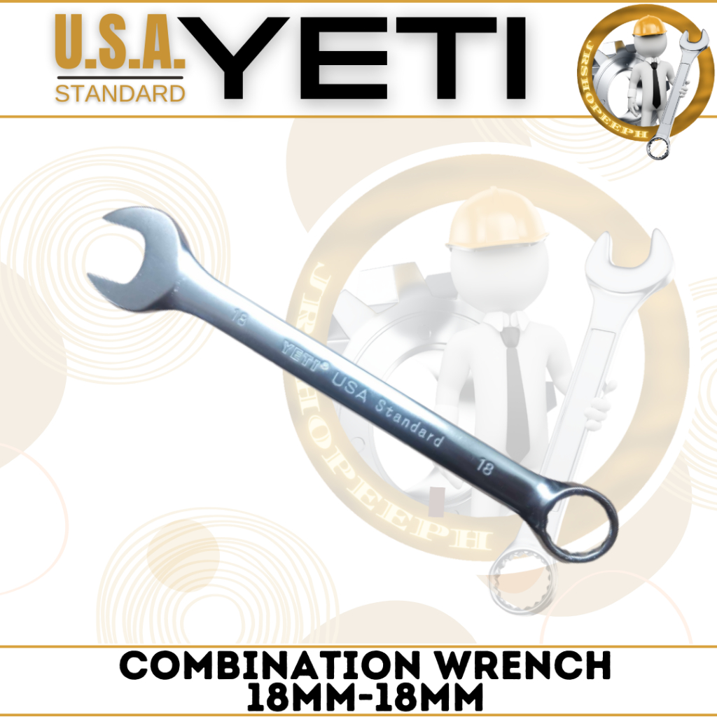 Jrshopeeph Yeti Combination Wrench 18mm Open Wrench Close Wrench Solo ...